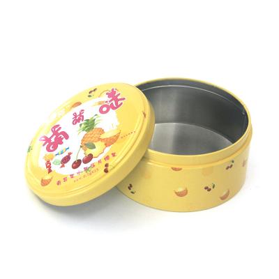 China Wholesale Customized Tinplate Biscuit Storage Container Round Metal Box/Can Cookie/Candy/Chocolate/Tea Tin Jar Packaging for sale