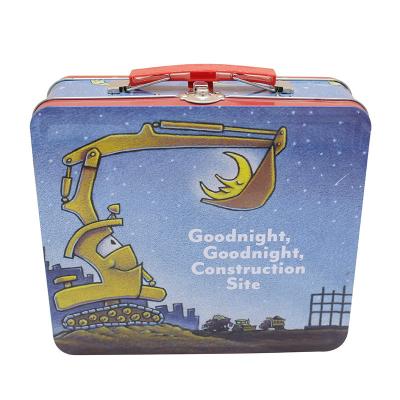 China Wholesale Custom Best Price Candy Cookie Chocolate Metal Gift Packaging Gift Box with Handle for sale