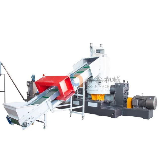  Πλαστικές PP BX S150/160 SJ120/33 ενιαίες διπλές σκηνικών εξωθητών PE γεωργίας ταινιών ταινίες αποβλήτων ανακύκλωσης κοκκοποιώντας που συμπιέζουν το νουντλς που κάνει Pelletizing η μηχανή