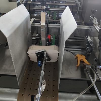 Cina Non standard carton machine # decorative works # food carton # disposable lunch box # Hot-melt adhesive process in vendita