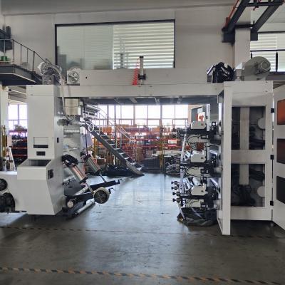 China HJ-CI81400 High Speed Flexo Printing Machine 380-800mm Length Of Printing Te koop