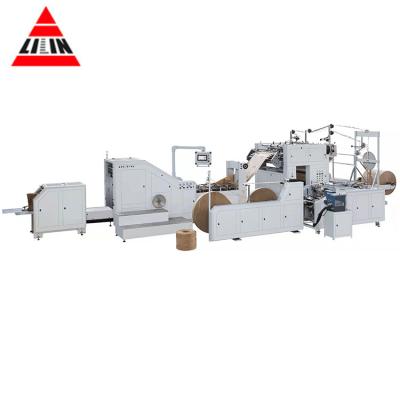 China Productionspeed 30-80 Bags per minute Paper Bag Manufacturing Machine featuring CMYK Flexo Printer ideal for custom printing needs for sale