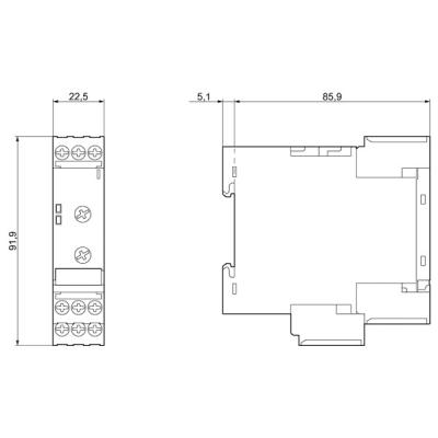 Cina 3UG4513-1BR20 Siemens Line Monitoring Relay 2 C Analog Screw Terminal FEDEX Spedizione in vendita