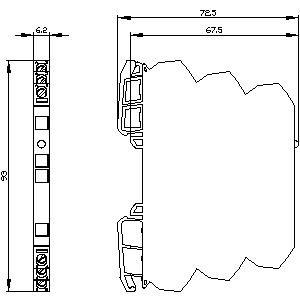 Cina 3RQ3018-1AB00 Siemens Copertura Relay Output Screw Terminal SIRIUS 3RQ3 Disegno del corpo stretto in vendita