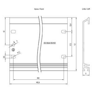 中国 6ES7390-1AE80-0AA0 シメンス SIMATIC S7-300 設置レール 長さ: 482.6mm 原産 PLC 製品 販売のため