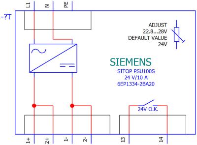 Cina 6EP1334-2BA20 Siemens SITOP PSU100S 24V 10A alimentazione stabilizzata inviare richiesta in vendita