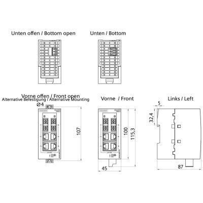 Cina Interruttore della serie SCALANCE 100% originale Nuovo 6GK5204-0BA00-2KB2 Interruttore PLC SCALANCE in vendita
