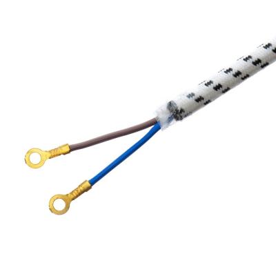 China 10A/250V PSE 2Pin Plug Power Cord 4.8mm Terminal Branco SNI com Longo Duração de Oxigênio Livre Barred Stranded Copper à venda