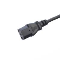 China Bared Stranded Copper Conductor Material C13 to C14 AC Power Cords Extension Socket for PDU Computer UPS Server for sale