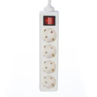 China Customized Power Socket Power Strip with Independent Switch 4 Outlets for sale