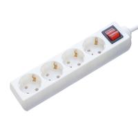 China Customized Power Socket Power Strip with Independent Switch 4 Outlets for sale