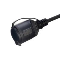 China EU 2 Poles Socket Female End Type Oxygen Free Bared Stranded Copper Conductor Material Distributed Outlet Extension Cable for sale