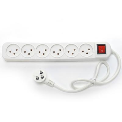 China Multi Outlet Power Strip with 6 Universal Outlet Socket and 3 Pin Prong Plug WIFI NO Grounding Standard Grounding Vertical for sale