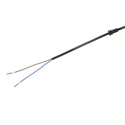 China 2.5A 2 Pin Plug Power Cords Black Electric Fan with Oxygen Free Bared Stranded Copper Half Stripped End for sale