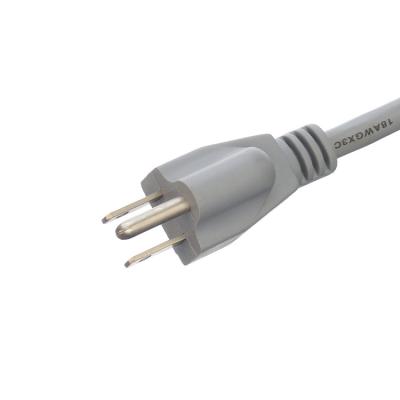 China Cabo de alimentação comercial ETL 14 AWG aberto para laptop 15A NEMA-15P cabo de extensão de plugue de 3 fases Universal Socket Branded Power à venda