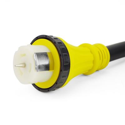 China Marine Shore Power Cord SS2-50 Male to Female 50A 125V/250V 100FT 6FT/8FT/10FT/12FT/25FT Length Copper Conductor Material for sale