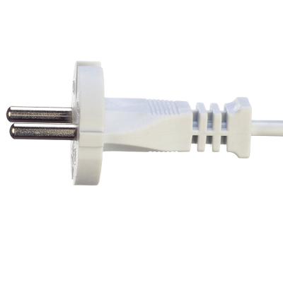 China 1.8M SNI 2 Pin Prong Eu Cable Power Supply Cord to Iec C7 H05vvh2 f 2x0.75mm2 Ac Power Cable for Appliances Kitchen Home for sale