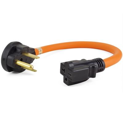 China 20A Nema 10-30P 14-50 6-50 6-30 14-30 P/R Female Dryer Adapter Cord 30/50 Amp STW 10-AWG Heavy Duty Outlet Plug RV Power Cord for sale