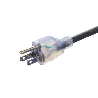 China 250V Nivel 12/3 50 pies de resistencia al agua de carga pesada del cable de extensión con el indicador iluminado extremo desnudo conductor de cobre en cadena en venta