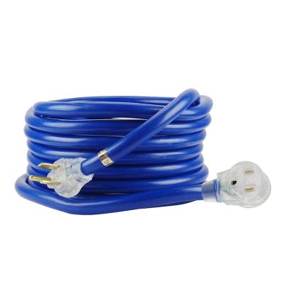 China ETL 12 Gauge NEMA6-50P NEMA6-50 R Heavy Duty 3 Prong Orange Extension Cord for Commercial Outdoor 1 Outlets AC Power Cord for sale