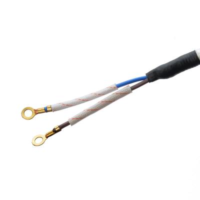 China CEE 16A Electric Iron Cotton Cable VDE Black White Ac Power Cord Steam Home Appliance H03RT-F 3x42/0.15mm Male End Type for sale