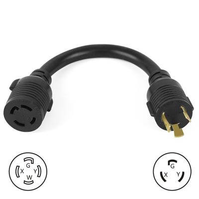 中国 30Amp アダプタ 4Pong to 3Pong Lock 10 Gauge パワーウェルダー アダプタ コード ETL NEMA L14-30P 男性からNEMA L6-30R 女性 販売のため