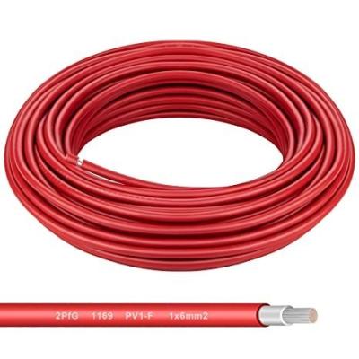 China Thermal Endurance Properties Tinned Copper Conductor Material 4mm Amps Solar Pv Cable for Solar Panel Hook up Wire with Tuv for sale