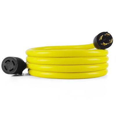 China ETL Certified 30 Amp Generator Inlet Box NEMA L14-30P L14-30R Industrial Cable 8 AWG for sale