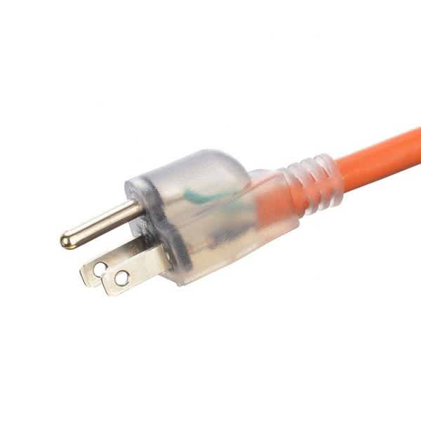 Quality 50 Feet 3X12AWG SJTW Heavy Duty Yellow 3 Prong Extension Cable 15 AMP Outdoor for sale