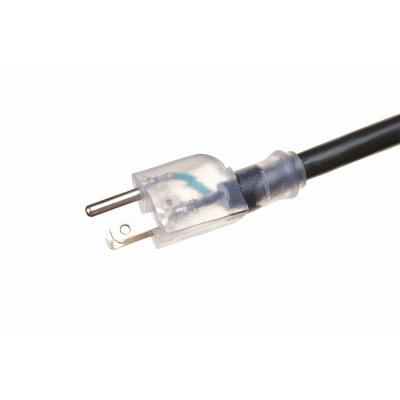 China Heavy Duty 3 Prong Grounded Plug Extension Cable 50 Foot Outdoor met 3 stroomstoppen en PVC jasmateriaal Te koop
