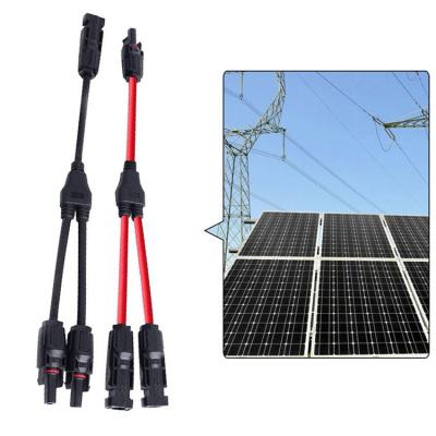 Cina H1Z2Z2-K Cable fotovoltaico solare connettore stratificato 6mm filo isolante connettore pannello solare Y ramificato cavo DC 1500V 6mm filo fotovoltaico in vendita