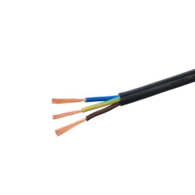 China 300/500V 3 CORES Multicore Cable H05vv f 3g1 5 Sq Power Twisting Line with Bare Copper Wire LOW VOLTAGE PVC Insulation for sale