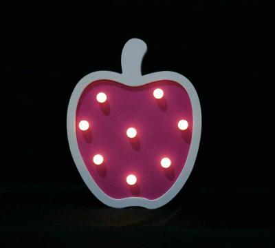 China holiday fruit shaped apple light decoration kids bedroom night light for sale