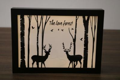China Led lighting new products Wholesale Christmas decoration wooden led light box Linhai china suppliers for sale