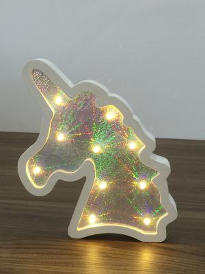 China festival decoration suppliers LED unicorn night warm light baby kids gift for sale