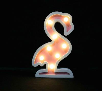 China high quality muticolor flamingo party decorative table stand light for sale