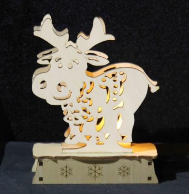 China christmas fancy night light animal deer shaped LED light decoration gift for sale