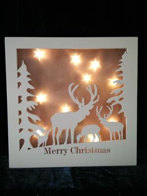 China 2017 new design products hot holiday led lighting Wooden Christmas wooden deer decorated Lights linhai china suppliers for sale