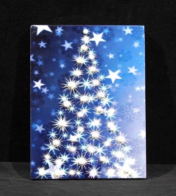 China modern wall decoration wood painting plaques light up home decoration lights for sale
