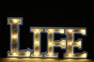 China direct factory 3D alphabet letter LED light battery decoration night light for sale