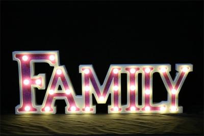 China company signs home decoraiton light up letter lights made in China for sale