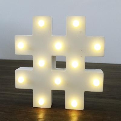 China indoor home decoraion standing cute special symbol light up light for sale