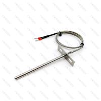 China Rectangular Flange PT100 RTD Resistance Temperature Sensor Plug In for sale
