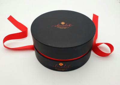 Cina Contenitore di regalo di carta rigido del commestibile, scatole di cartone rotonde con il logo di abitudine dei coperchi in vendita