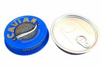China 3.5oz 7oz Ring Pull Caviar Packaging Container , Aluminum Caviar Tin Box for sale