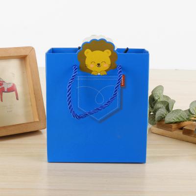 Cina Sacchetti della spesa di carta al minuto su ordinazione per piccolo stoccaggio del regalo dei bambini in vendita