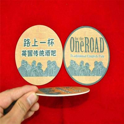 China Disposable Promotional Drink Coasters , Personalized Paper Drink Coasters for sale