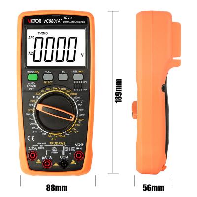 China Victor VC9804A+ 9804 Pocket Multimeter True RMS AC DC 1000V 20A multimeter digital for sale