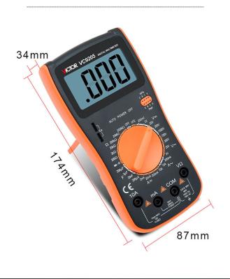 China VICTOR VC9205 Antimagnetic Manual Range Digital Multimeter With LCD Backlit Display for sale