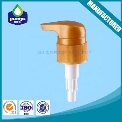 China Not Spill 28mm 33mm Shampoo Bottle Dispenser Pump with Ribbed Closure for sale